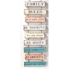 Family Rules Hanging Sign – US ONLINE STORE